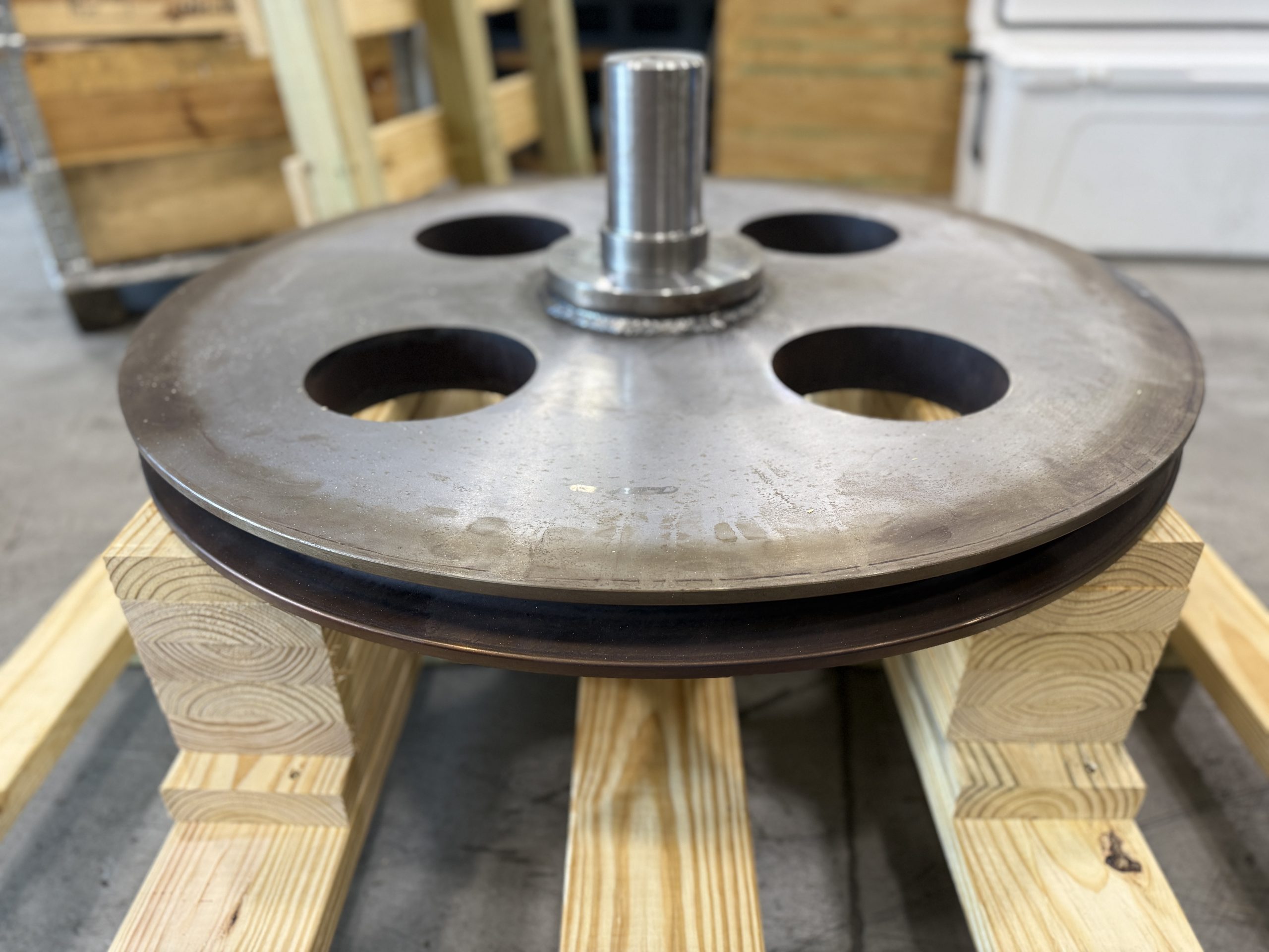 Flame Hardened Sheave Grooves | Bear Equipment